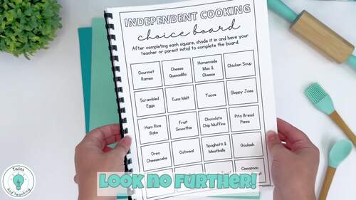 Life Skills High School Cookbook for Young Adults - Teen Cookbook - Cooking