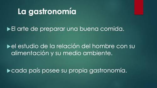 La Comida española/mexicana - pictures, videos, questions, cultural ...