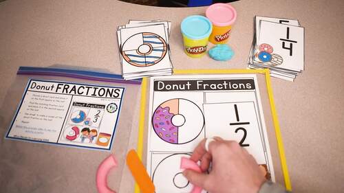 Donut Fractions Activity by Fun Hands-on Learning | TPT