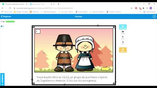 BOOM CARDS Acción de Gracias | Thanksgiving in Spanish by Ms Herraiz