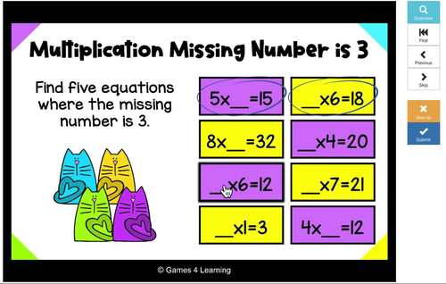 Multiplication Math Boom Cards: Multiplication Facts Practice: Distance ...
