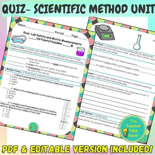 Life Science Year Exams Assessments Test Reviews Printable + Digital ...