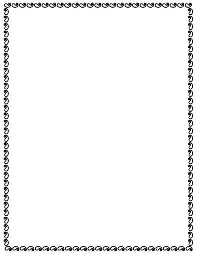 Hand Drawn Page Border Clip Art l Doodle border clipart by Miss Artsy Nasit