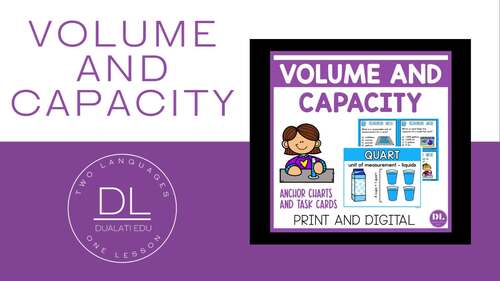 Volume and Capacity - Task Cards by Dualati Edu Bilingual Resources