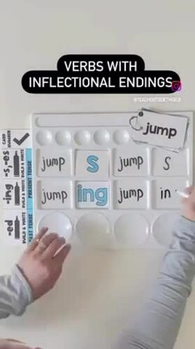 Paint Tray Phonics - INFLECTIONAL ENDINGS {Science of Reading / Small ...