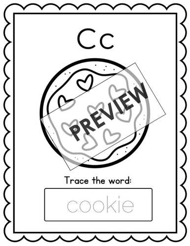 Alphabet Color and Trace Worksheets PreK Kindergarten by El Club de Lucas