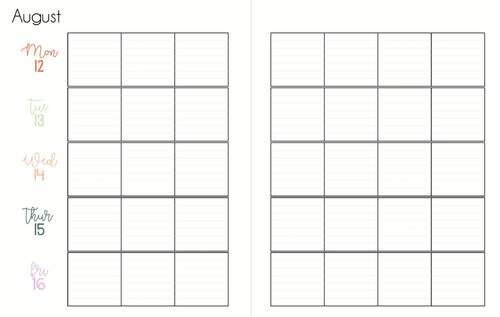 Floral Teacher Planner Calendar 2024-2025 School Year by Hustle like a ...