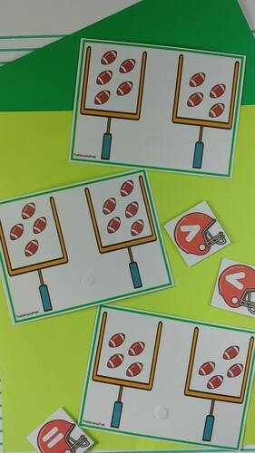 Football Comparing Numbers by ElemenoPreK | TPT