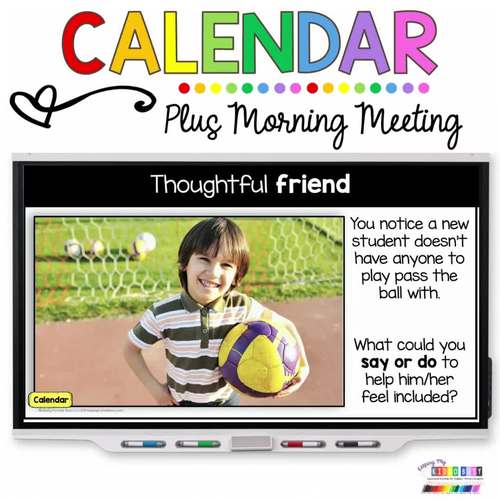 September Calendar | Digital Morning Meeting | Kindergarten | Google Slides