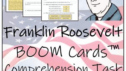 Franklin Roosevelt BOOM Cards™ Comprehension Activity | 5th Grade & 6th ...