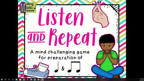Listen and Repeat - CS Unit 1 Rote - Interactive Game (BUNDLE) | TPT