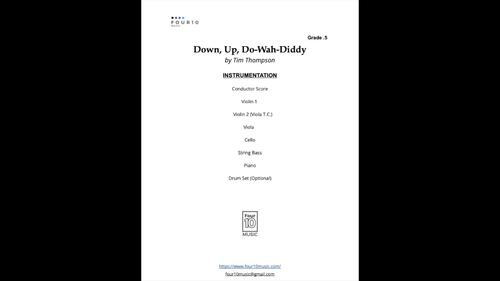 Down, Up, Do-Wah-Diddy - Beginning String Orchestra Piece by Four10 Music