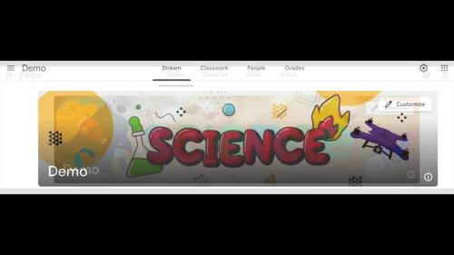 ANIMATED Banners Headers for Google Classroom™ | SCIENCE | SET 2