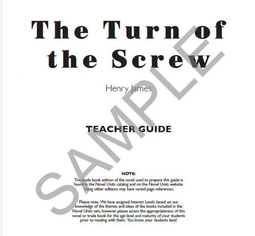 The Turn of the Screw Novel Units® Teacher Guide Novel Study | TPT