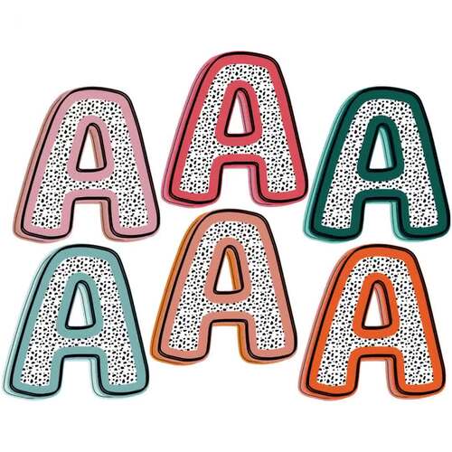 Bulletin board letters pastel Boho | Dotted | Letters and Numbers