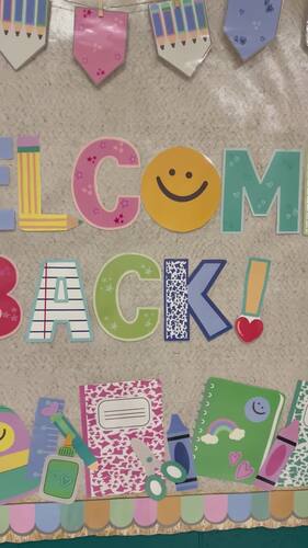 Back to School Bulletin Board Kit| Welcome Back Bulletin| Classroom Decor