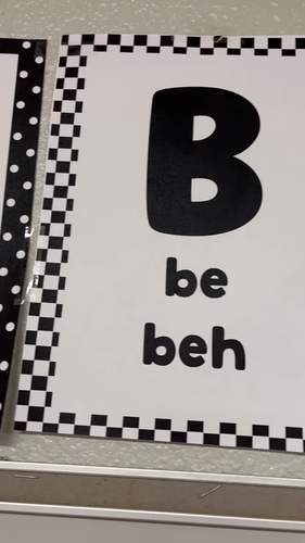 Spanish Classroom Decor | El Alfabeto Black and White Posters | TPT