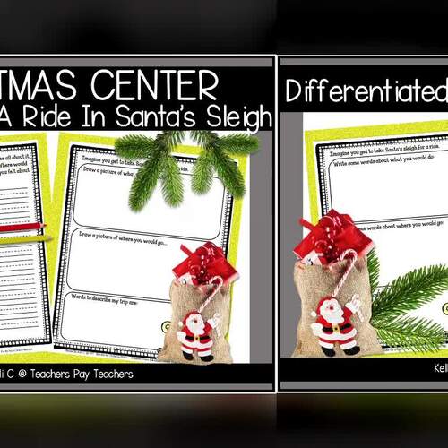 Christmas Writing Prompt About Taking Santa's Sleigh for a Ride by Kelli C