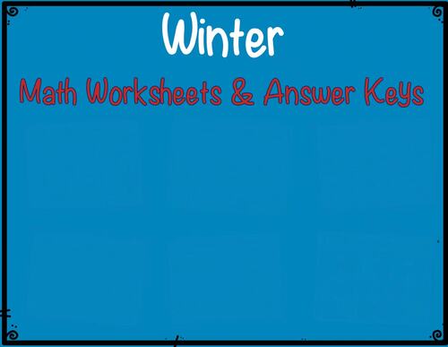 Winter Themed First Grade ELA and Math Worksheets | TPT
