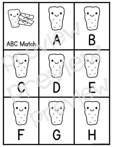 Alphabet Flashcards Uppercase Lowercase Matching ABC Trace Write FISH ...