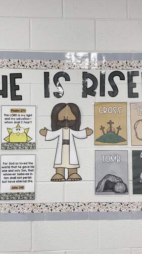 Christian Easter Bulletin Board | Easter Sunday School | Jesus Easter