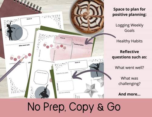 Ballet Dance Reflection Journal Wellness for Junior and High School ...