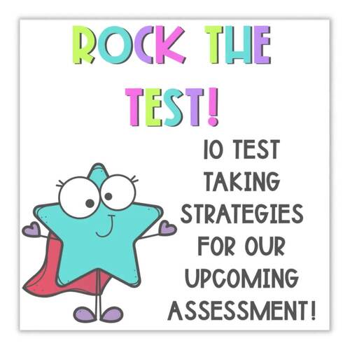 Test Prep | 10 Test Taking Strategies to Rock the Test by Sullivan in ...