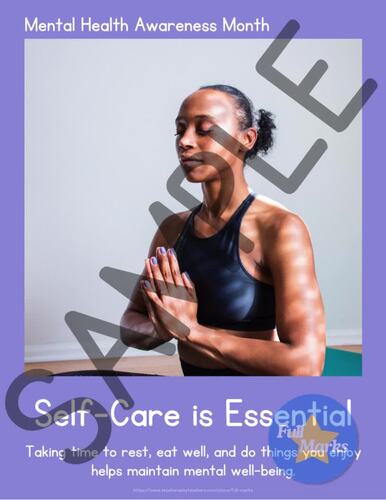 Mental Health Awareness Month Poster Set Real Photos May Boho Modern ...