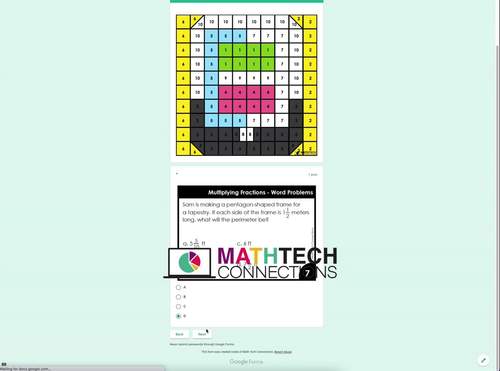 4th Grade Multiplying Fractions, Word Problems, Decimal Notation Math ...