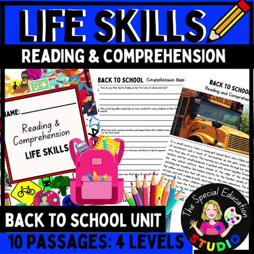 Back to School Reading and Comprehension differentiated tasks Special ...