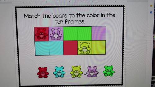 Counting and Matching Bears to 10 - GOOGLE SLIDES™ - DISTANCE LEARNING