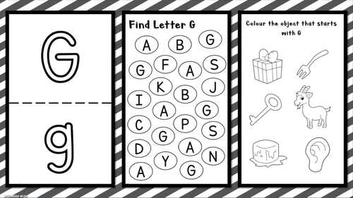 Letter practice alphabet booklet | Pre-k practice | Summer activity booklet