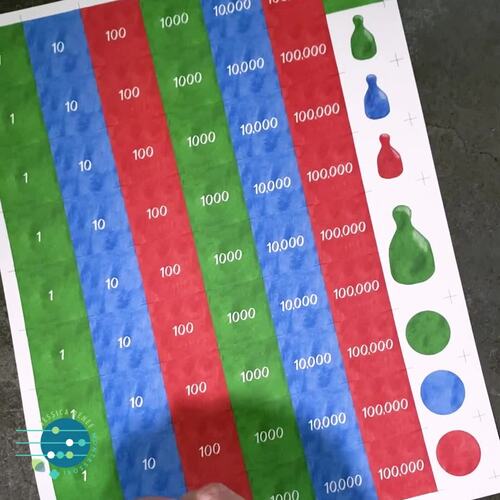 Montessori Math Manipulatives: Make it Yourself Stamp Game, Multi Digit ...