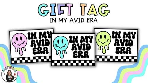 AVID Retro Gift tag | State Testing | End of Year | Back to School