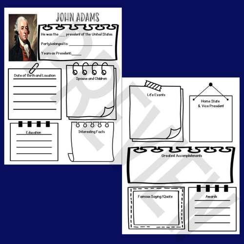 United States Presidents Research Project Biography Presidents Day ...