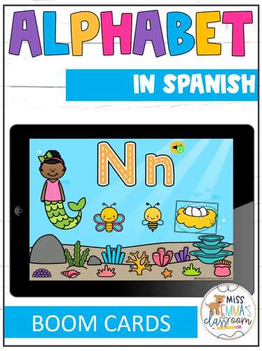 Alphabet and beginning sounds Boom Cards in Spanish, Alfabeto | TPT