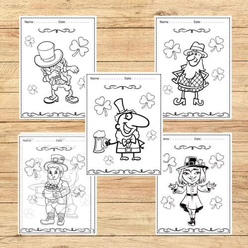 St Patrick's Day Coloring Pages for Preschool - March Coloring Pages