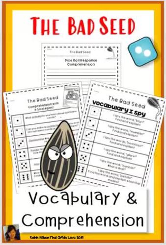 The Bad Seed Activities and Questions by Robin Wilson First Grade Love