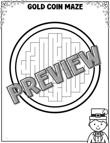 ST PATRICK'S Maze Puzzle Pack - MARCH Mazes - ST PATRICK'S DAY Activites