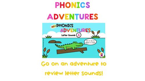Digital Letter Sound Practice and Review Game | Phonics Adventures A (Mini)