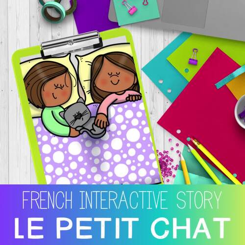 French Story for Beginners Interactive Reading Animals, Emotions and Colors