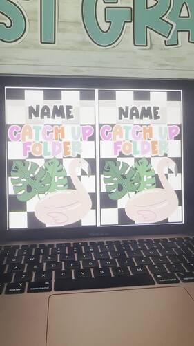 Half Sheet Labels // Jetsetter ️ // Palm Springs Themed Classroom Decor