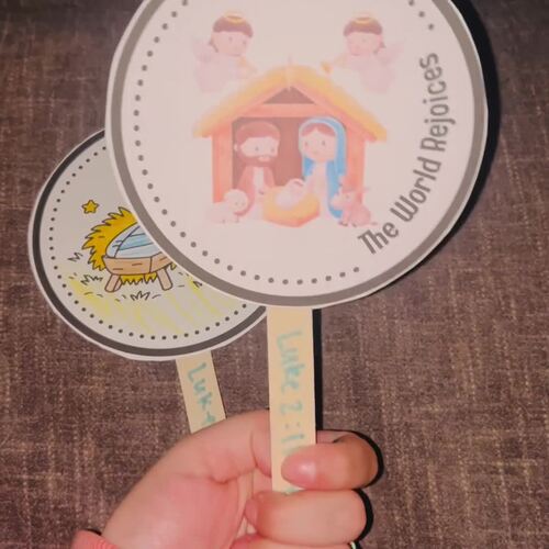 Jesus is Born Christmas Popsicle Stick Craft | Holiday Sunday School ...