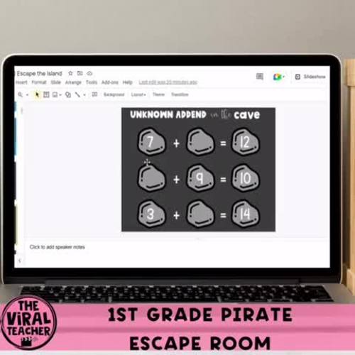 1st Grade Math and ELA Pirate Escape Room Google Slides™ by The Viral ...