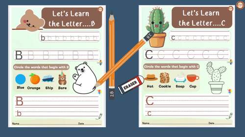 ALPHABET ACTIVITIES WORKSHEET / Let's Learn the Letter Trace the Alphabet
