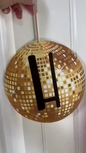 Happy New Year Disco Balls and Friendship Bracelets Bulletin Board Letters