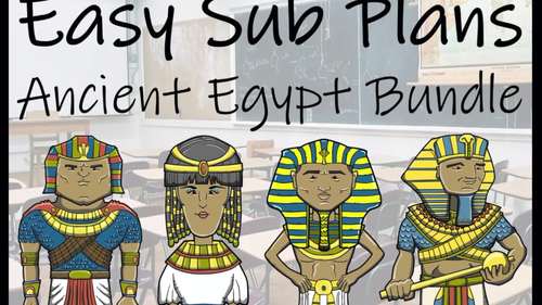 Emergency Sub Plans | Ancient Egypt Bundle | 5th Grade & 6th Grade