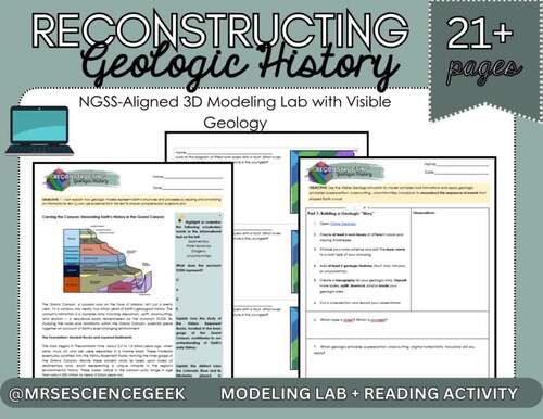 Reconstructing Geologic History | NGSS Aligned Lab | Digital | No-Prep