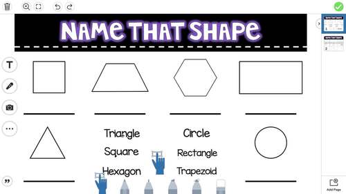 Seesaw® Plane AND 3D Shapes Unit: Digital Activity Set | TPT