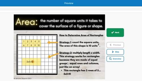 Area and Perimeter of Rectangles Task Cards by Don't Worry Teach Happy